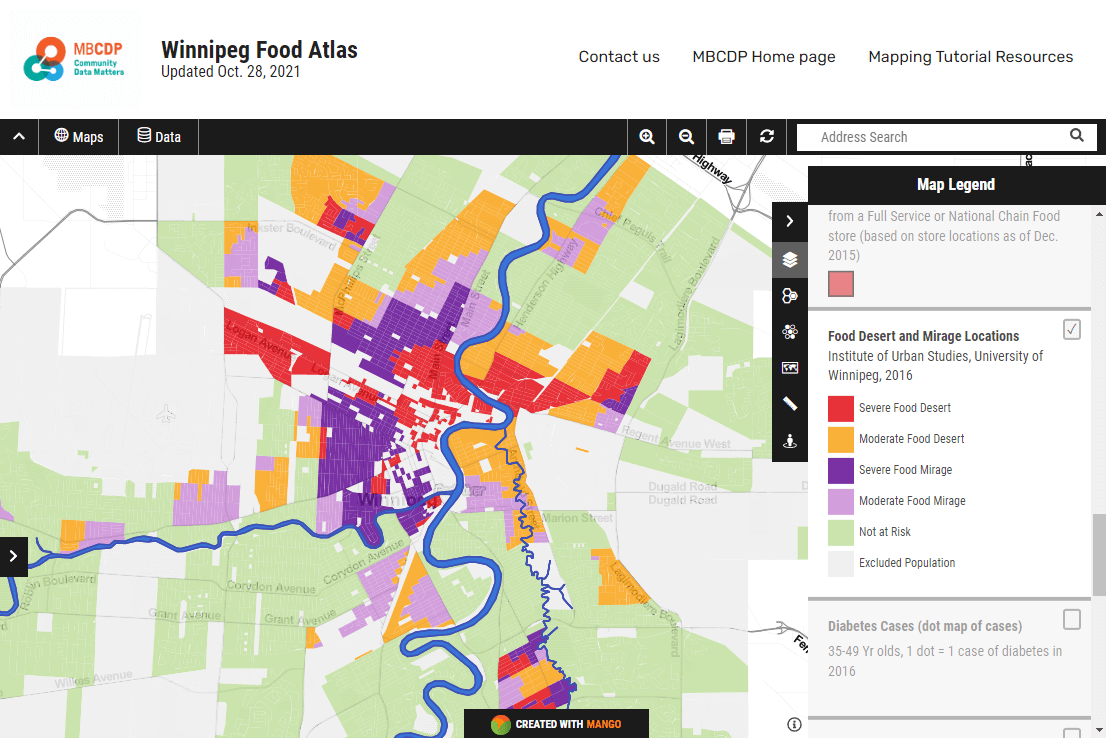 Winnipeg Food Atlas: Online GIS Mapping to Combat Food Insecurity ...